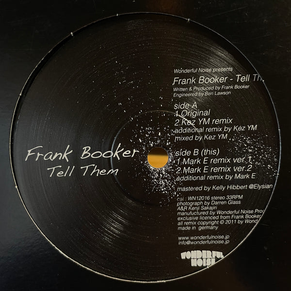 Frank Booker – Tell Them – Sixth Garden Records