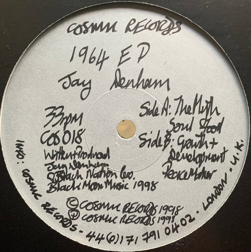 Jay Denham – 1964 EP – Sixth Garden Records