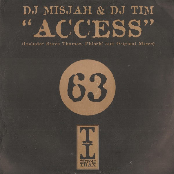 DJ Misjah & DJ Tim ‎– Access – Sixth Garden Records