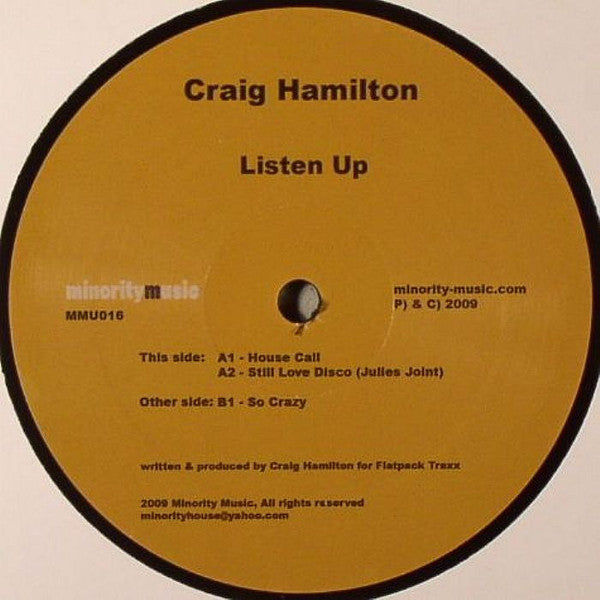 Craig Hamilton – Listen Up – Sixth Garden Records